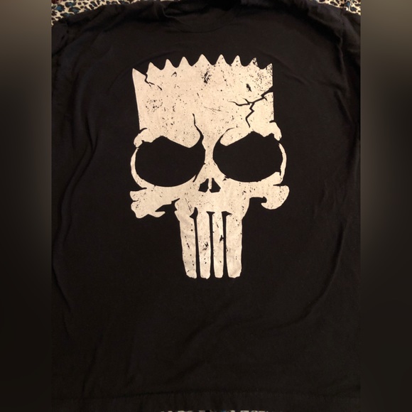 Shirts | Custom Bart Simpson The Punisher Logo Mashup Xxxl T Shirt ...